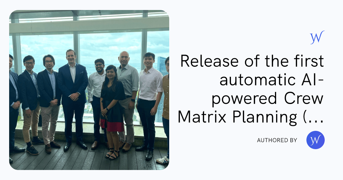 Greywing | Release of the first automatic AI-powered Crew Matrix Planning (CMP) Tool in Maritime.
